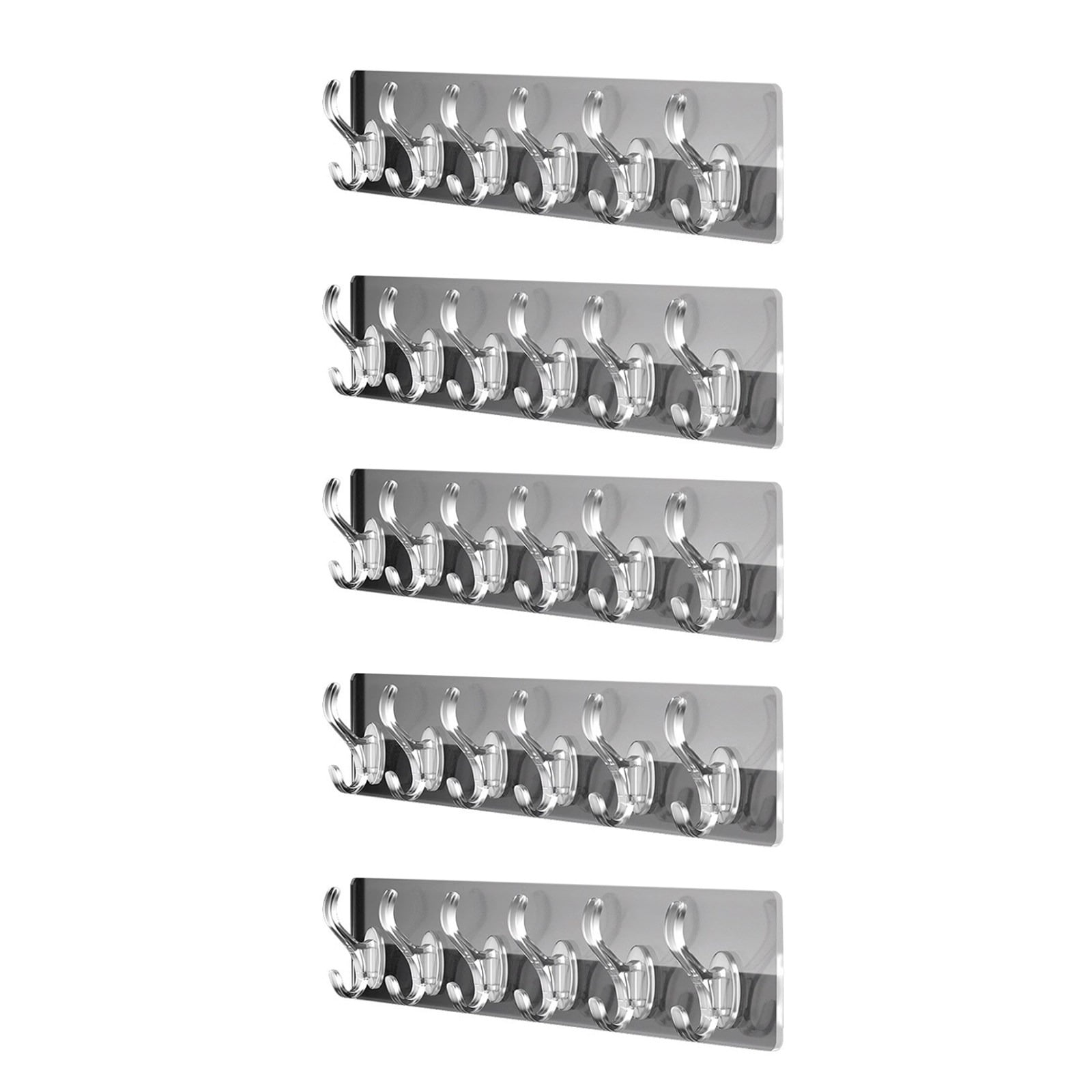 Rectangular Coat Hook 6 Strong Wall Hook Adhesive Hook Bathroom ...