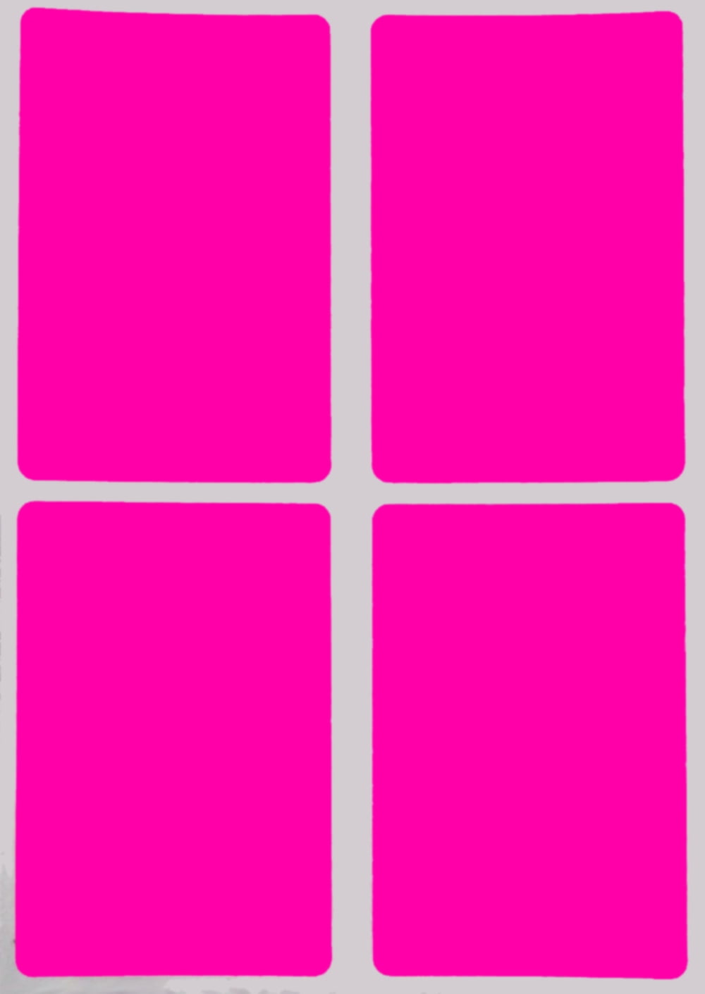 Rectangular Color Coding Stickers 3x2 inches Neon Pink Storage Labels ...