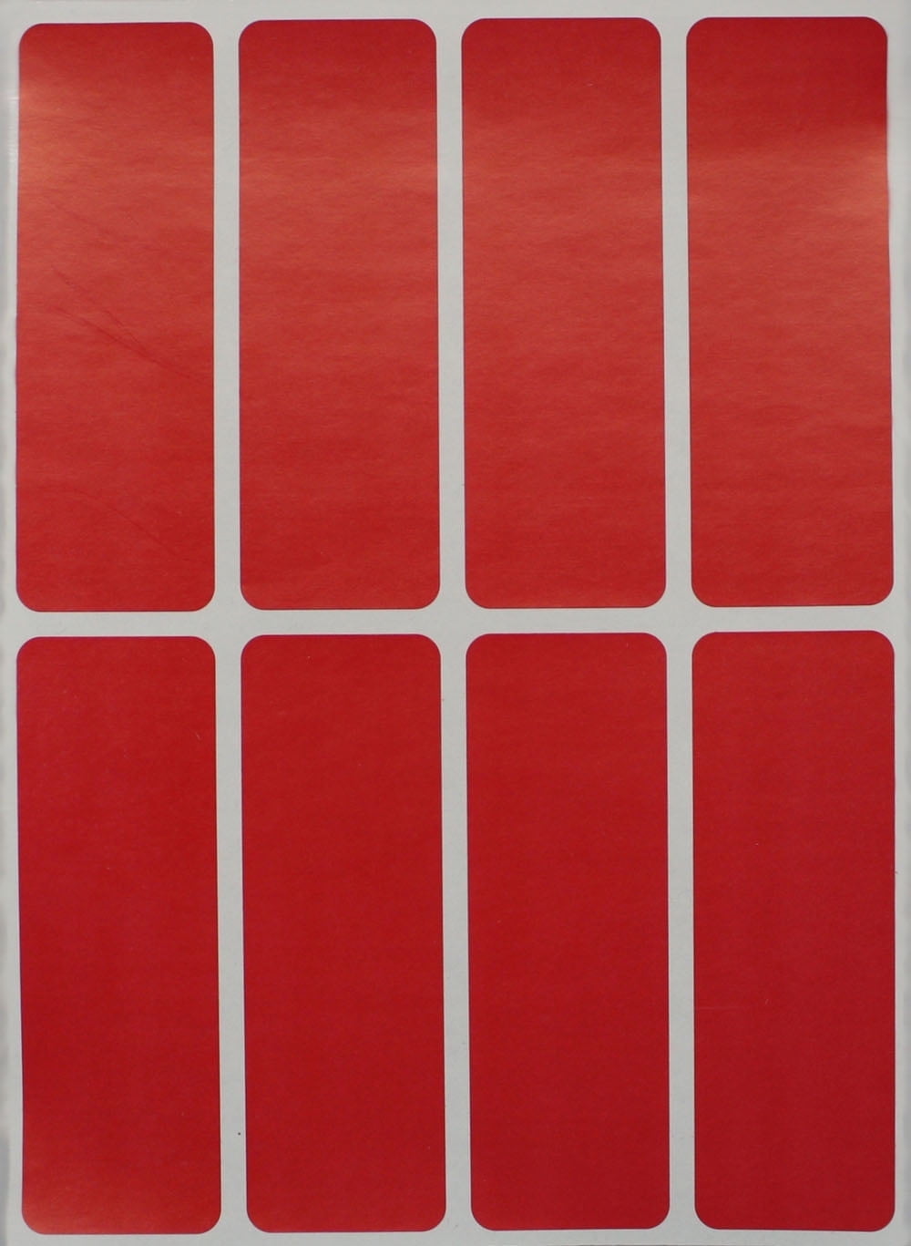 Rectangular Color coding labels 3 x 1 inches, Rectangle label in Red ...