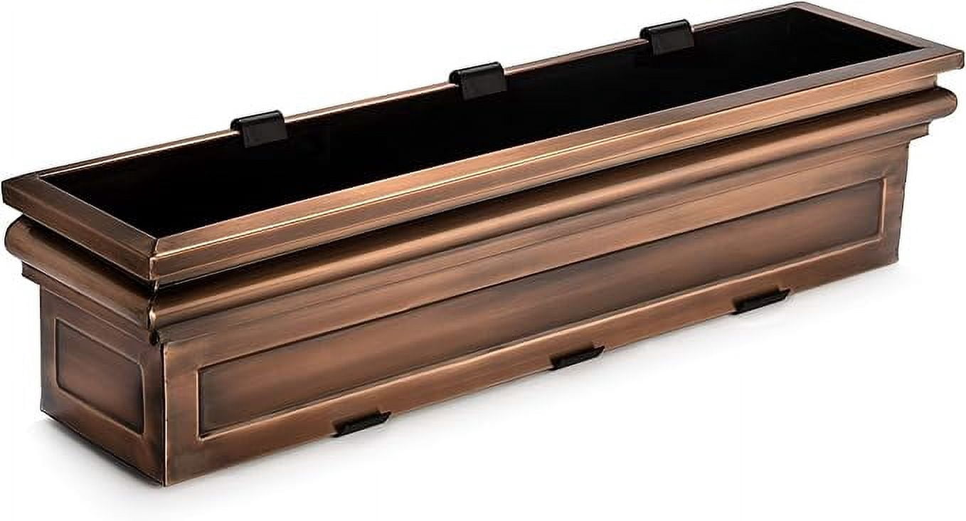 Rectangular Copper Planter Box in 36 Inch Size Copper For Outdoor ...