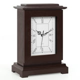 Rectangular Desk Clock for Study Room Bedroom Mahogany - Walmart.com