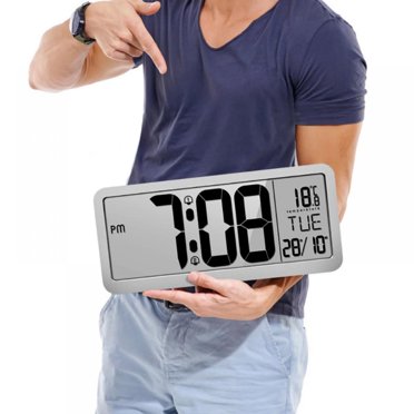 Howard Miller Solar Tech Desk/Wall Clock, 8 1/2 x 7 1/2, Satin Silver ...