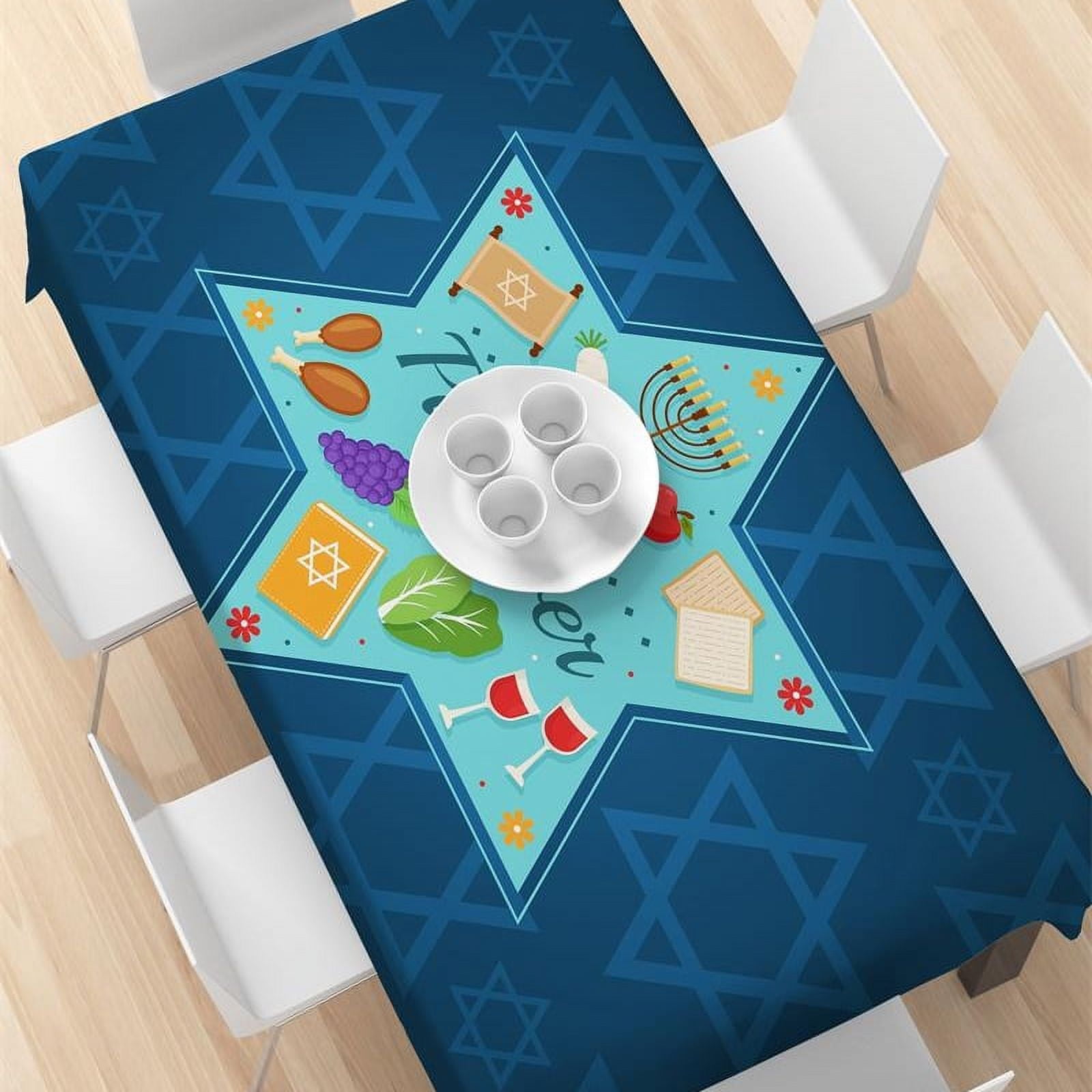 Rectangular Dining Table Floral Print Pattern Kitchen Living Room ...