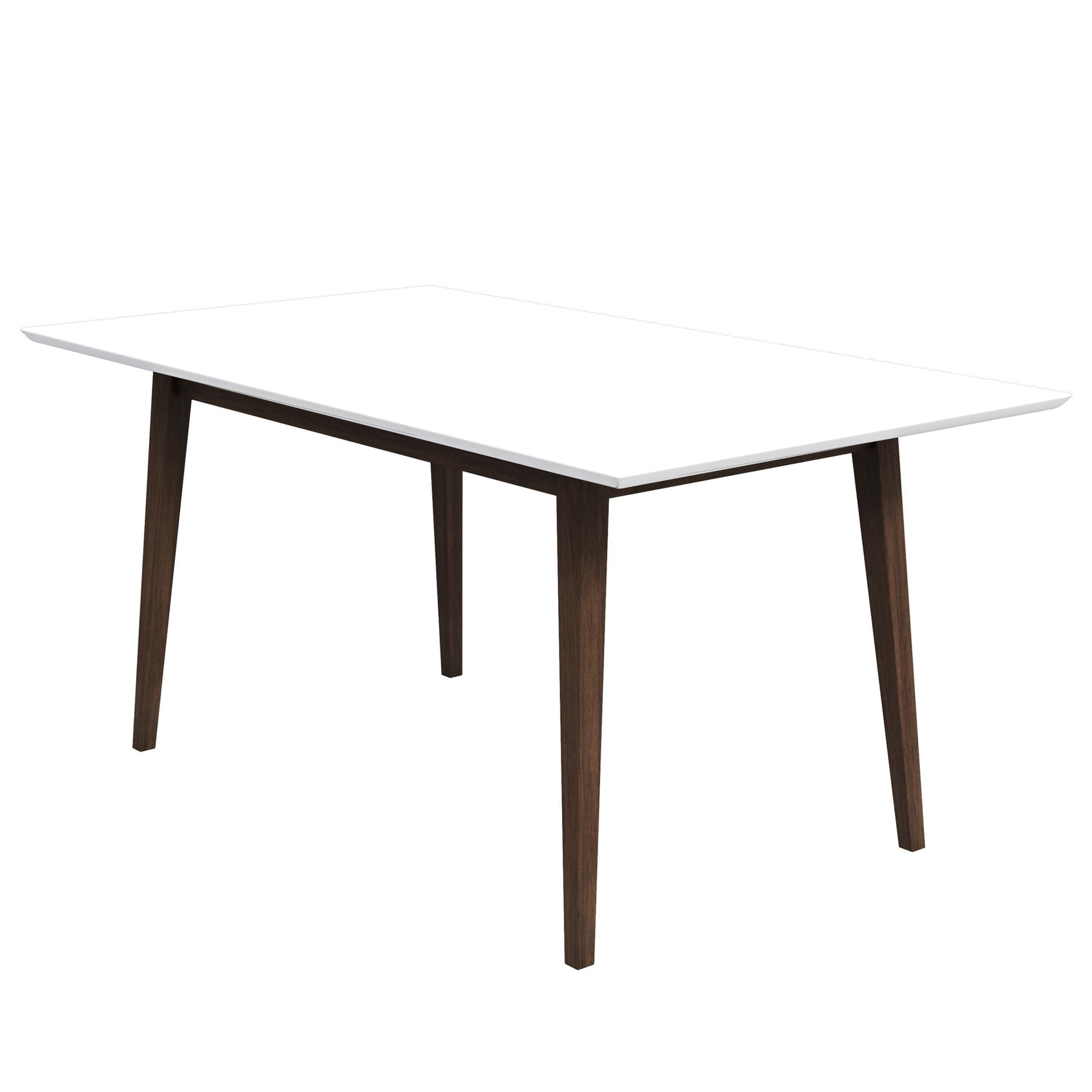 Rectangular Dining Table With Mid-century Modern Solid Wood Design ...