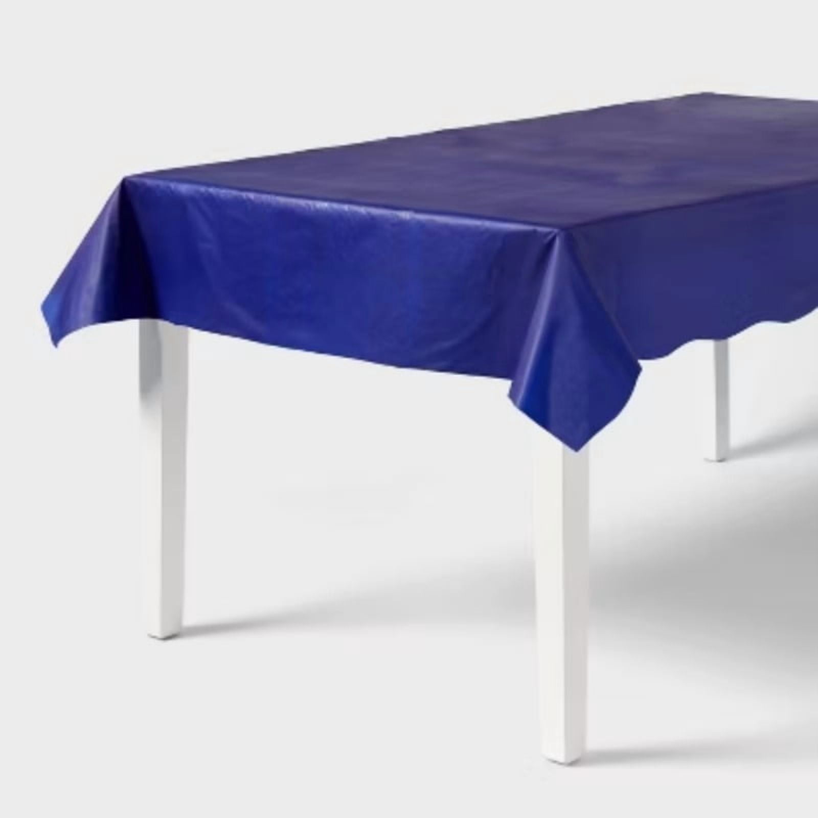Rectangular Disposable Table Cover Navy Blue - Spritz - Walmart.com
