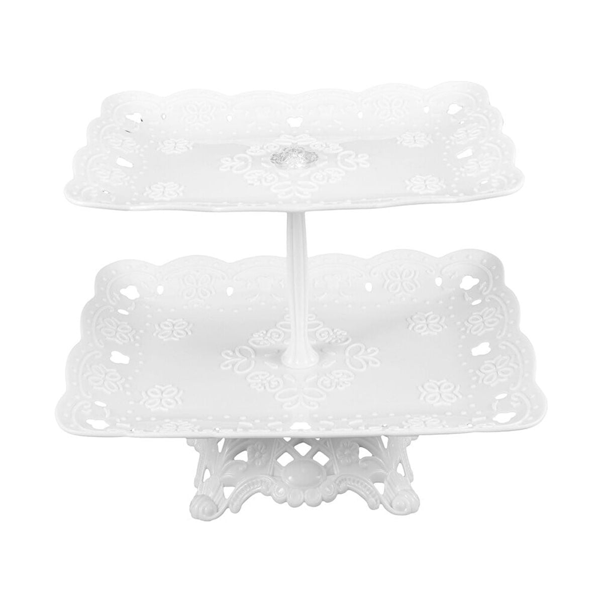 Rectangular Double-layer Cake Stand Decorated With Party Dessert Table ...