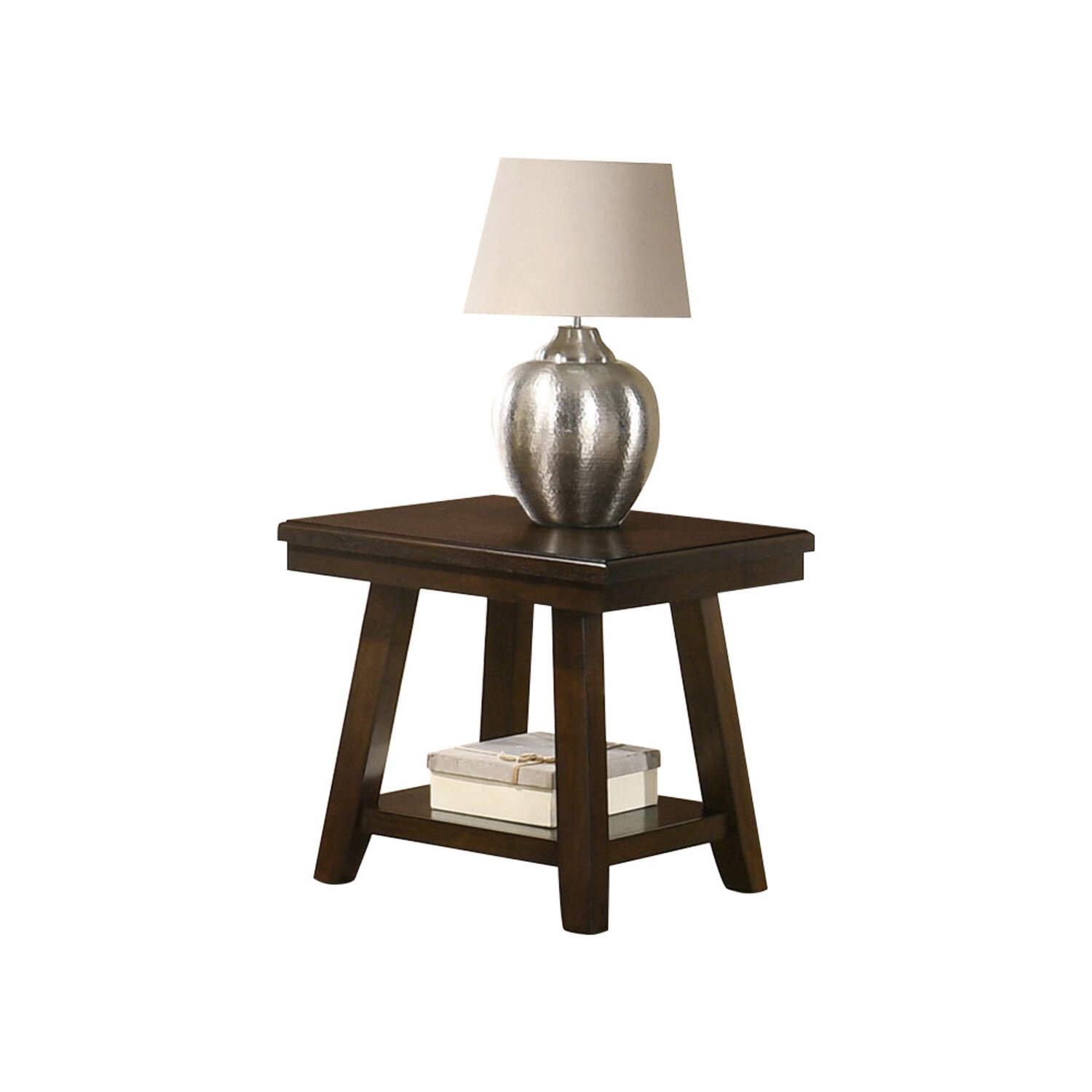 Rectangular End Table In Dark Espresso Espresso Primary Living Space ...