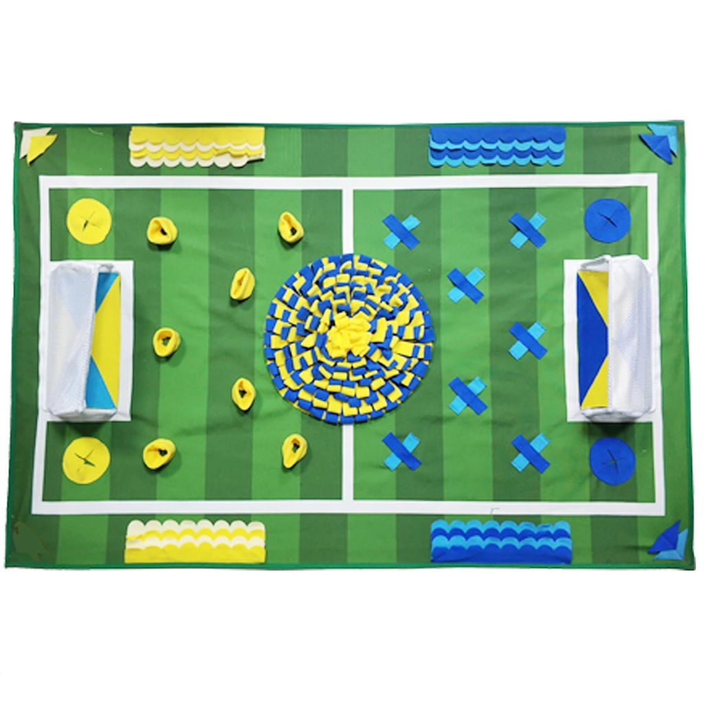 Rectangular Football Field Dog Snuffle Feeding Mat Round Pet Nosework ...