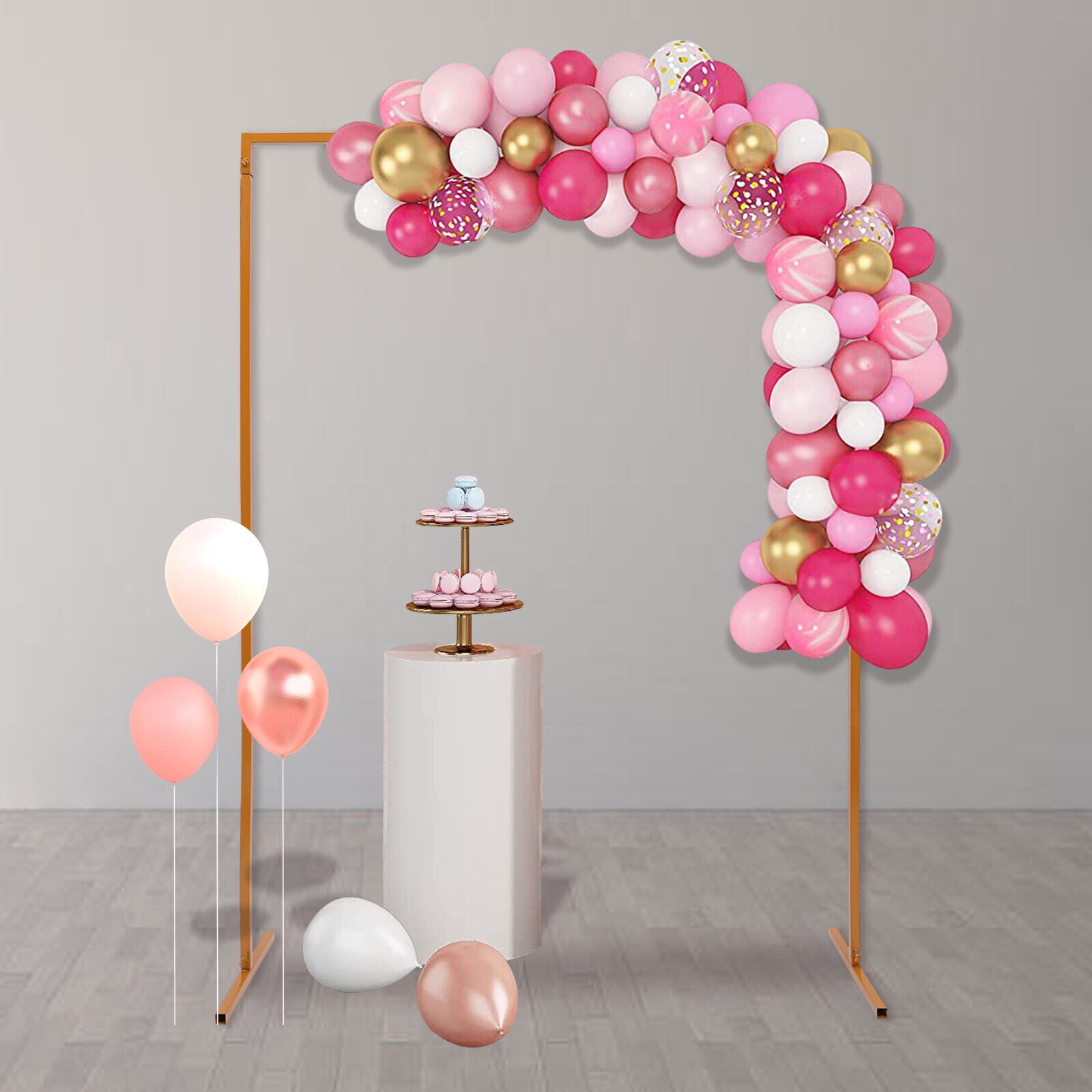 Rectangular Garden Wedding Arch Rack Flower Balloon Arch Backdrop Stand ...