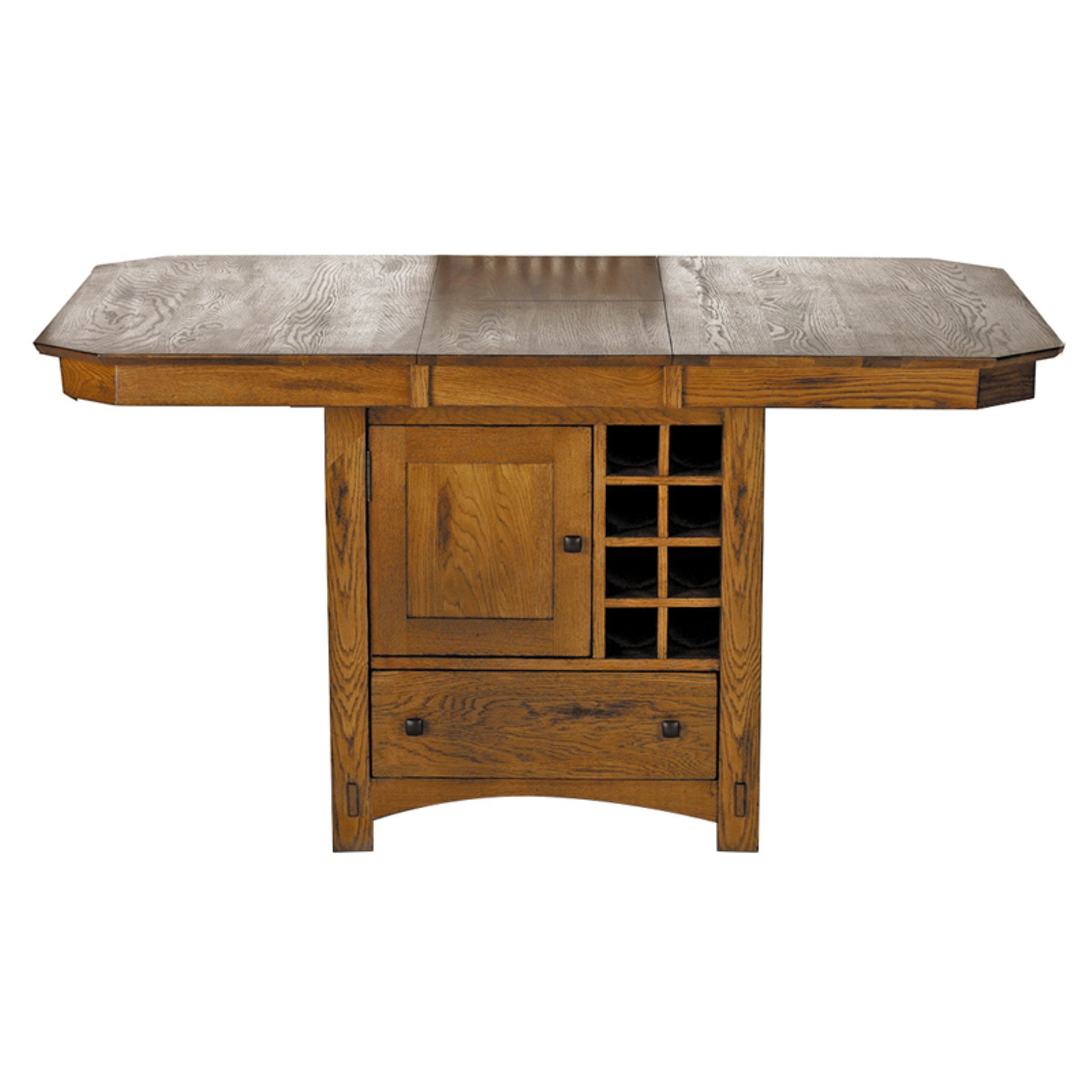 Rectangular Gathering Height Table Top in Rustic Oak Finish - Walmart.com