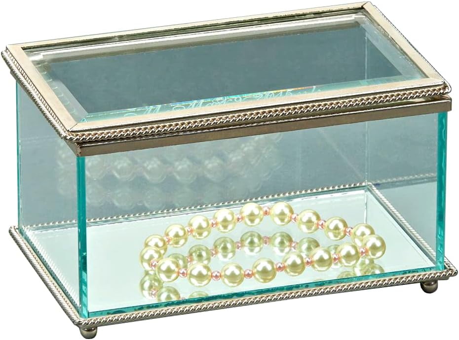 Rectangular Glass Box with Hinge Cover - Walmart.com