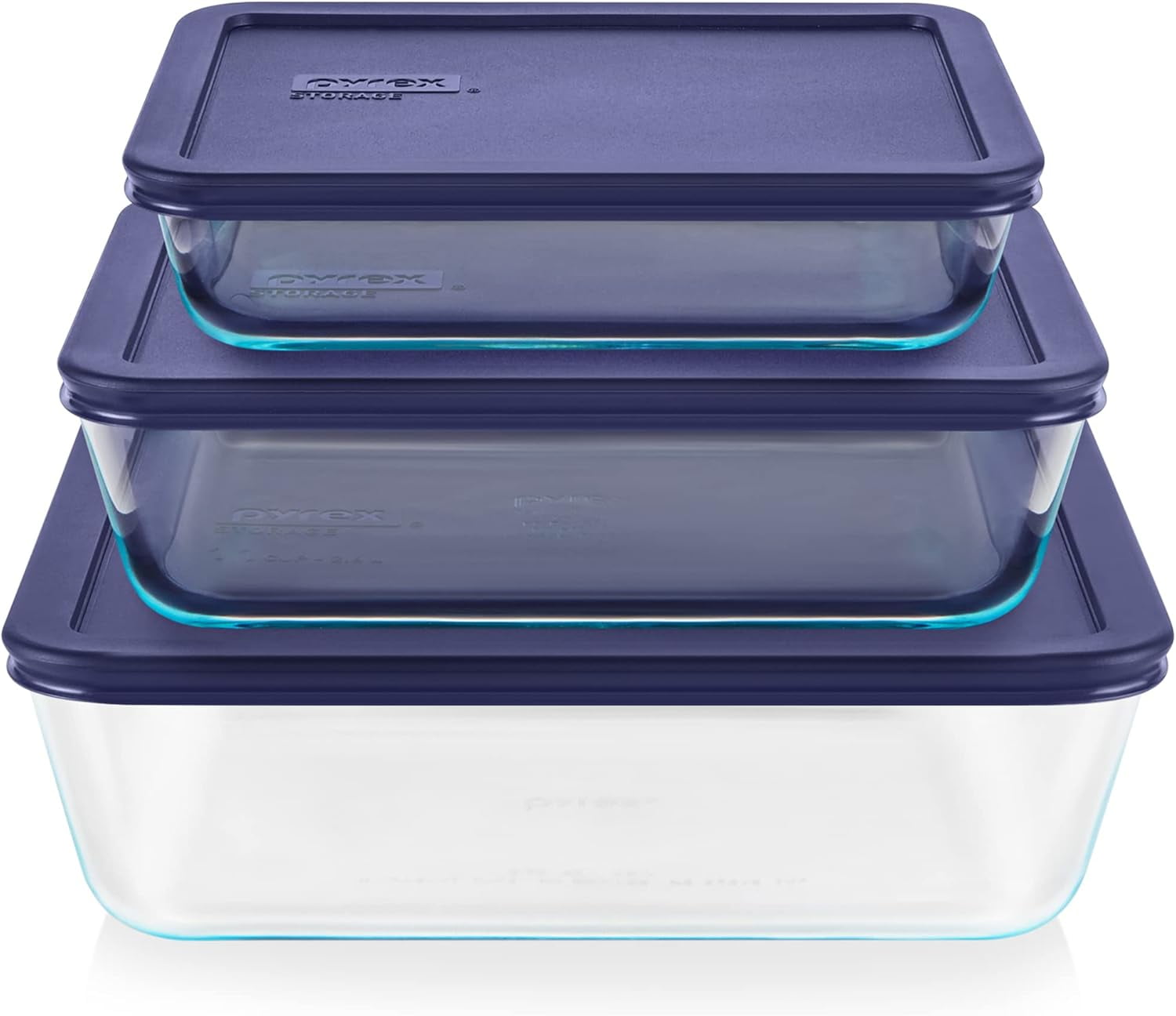 Rectangular Glass Food Storage Containers Set,Meal Prep Containers With ...