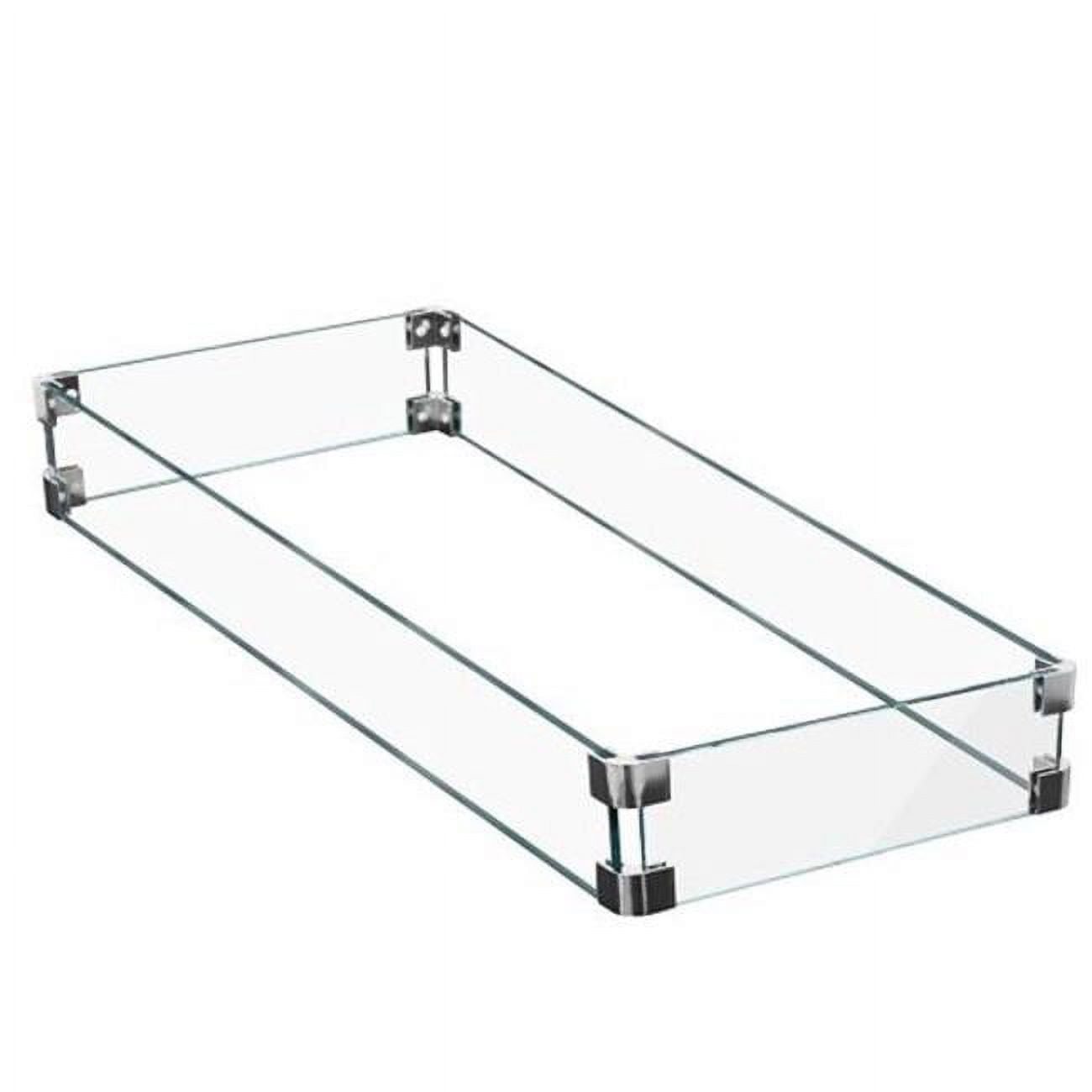 Rectangular Glass Wind Screen for Fire Pits - Walmart.com