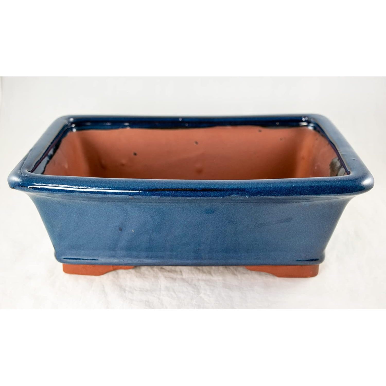 Rectangular Glazed Bonsai Pot, Cactus & Succulent Planter + Mesh 12 ...