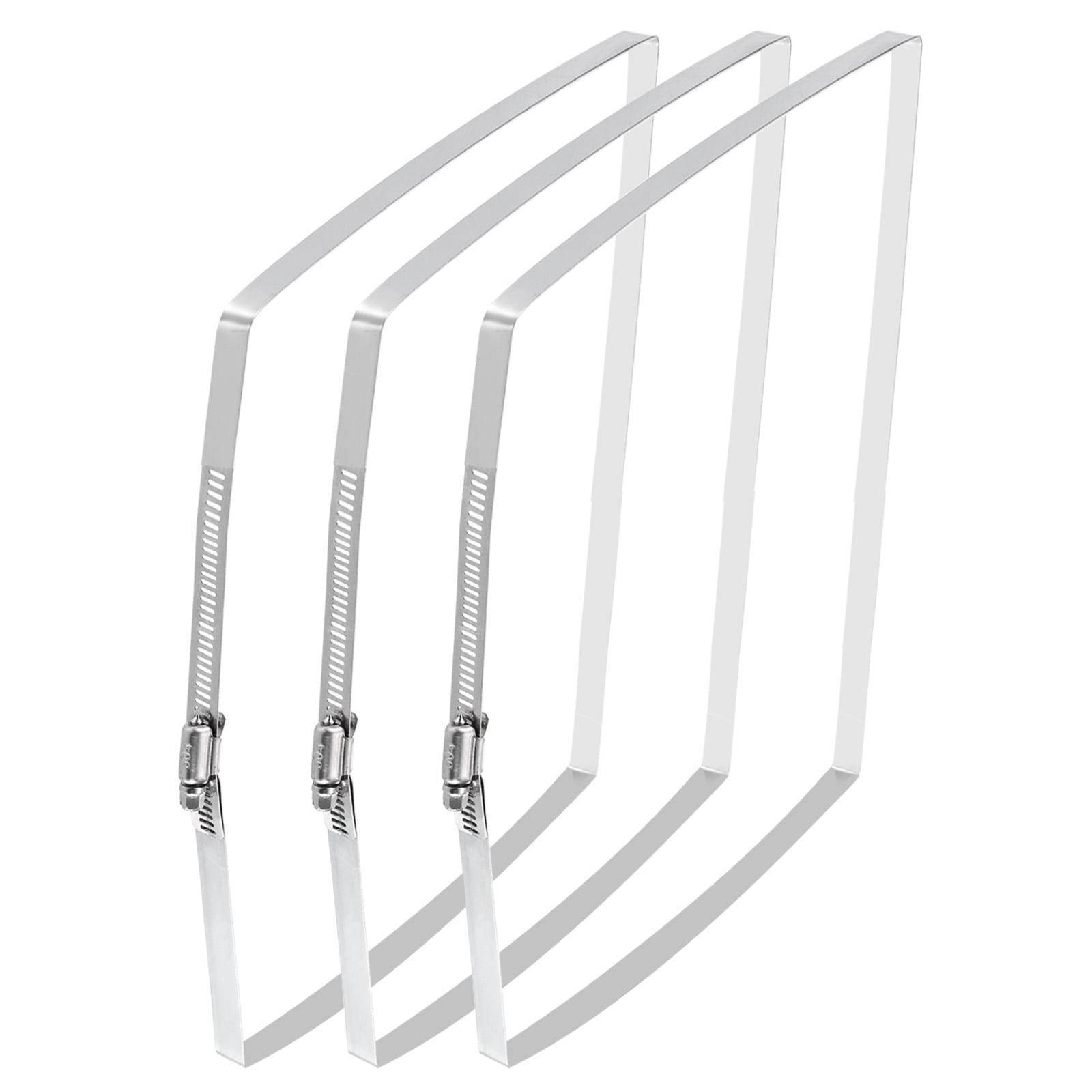 Rectangular Hose Clamps, 16" x 8" 304 Stainless Steel Square Duct Pipe ...