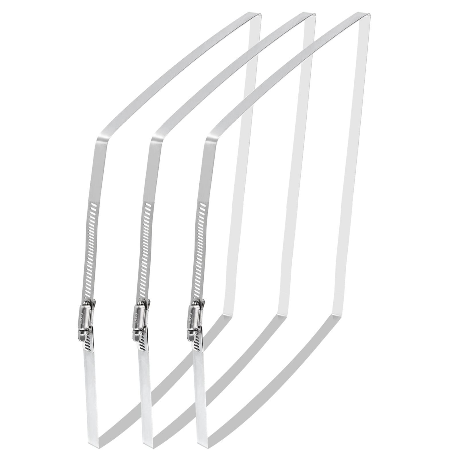 Rectangular Hose Clamps, 20" x 8" 304 Stainless Steel Square Duct Pipe ...