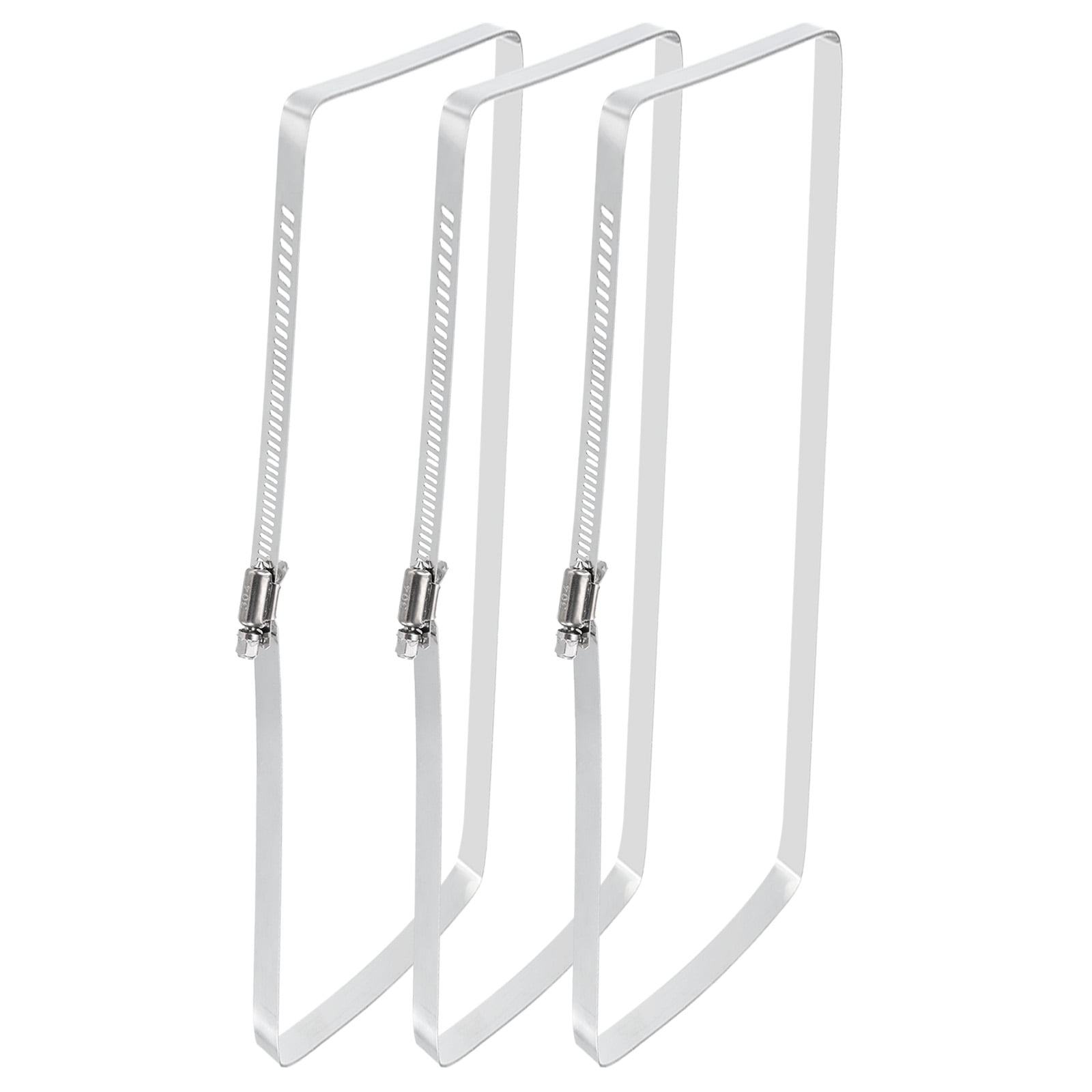 Rectangular Hose Clamps, 24" x 4" 304 Stainless Steel Square Duct Pipe ...