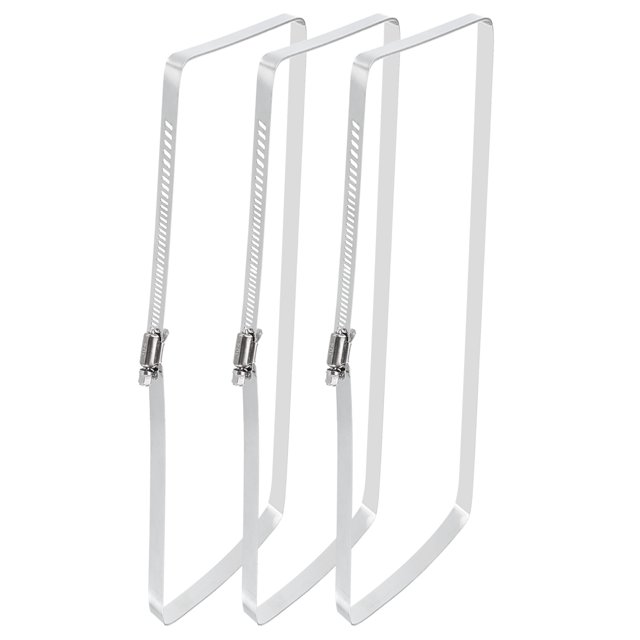 Rectangular Hose Clamps, 24" x 4" 304 Stainless Steel Square Duct Pipe ...