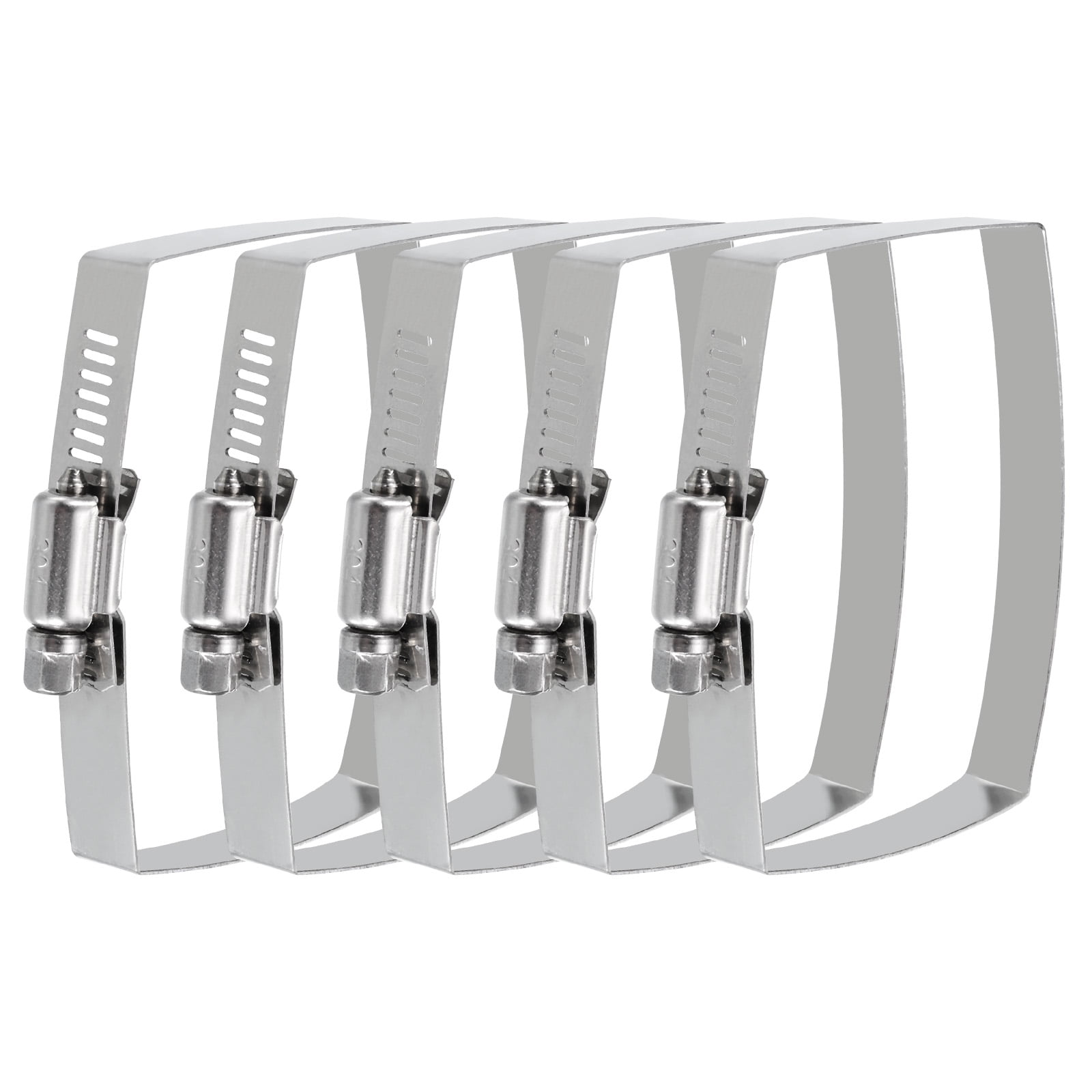 Rectangular Hose Clamps, 3" x 2" 304 Stainless Steel Square Duct Pipe ...