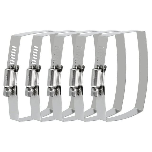 Rectangular Hose Clamps, 3" x 2" 304 Stainless Steel Square Duct Pipe ...
