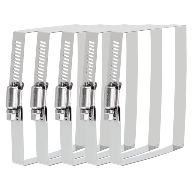 Rectangular Hose Clamps, 4" x 3" 304 Stainless Steel Square Duct Pipe ...