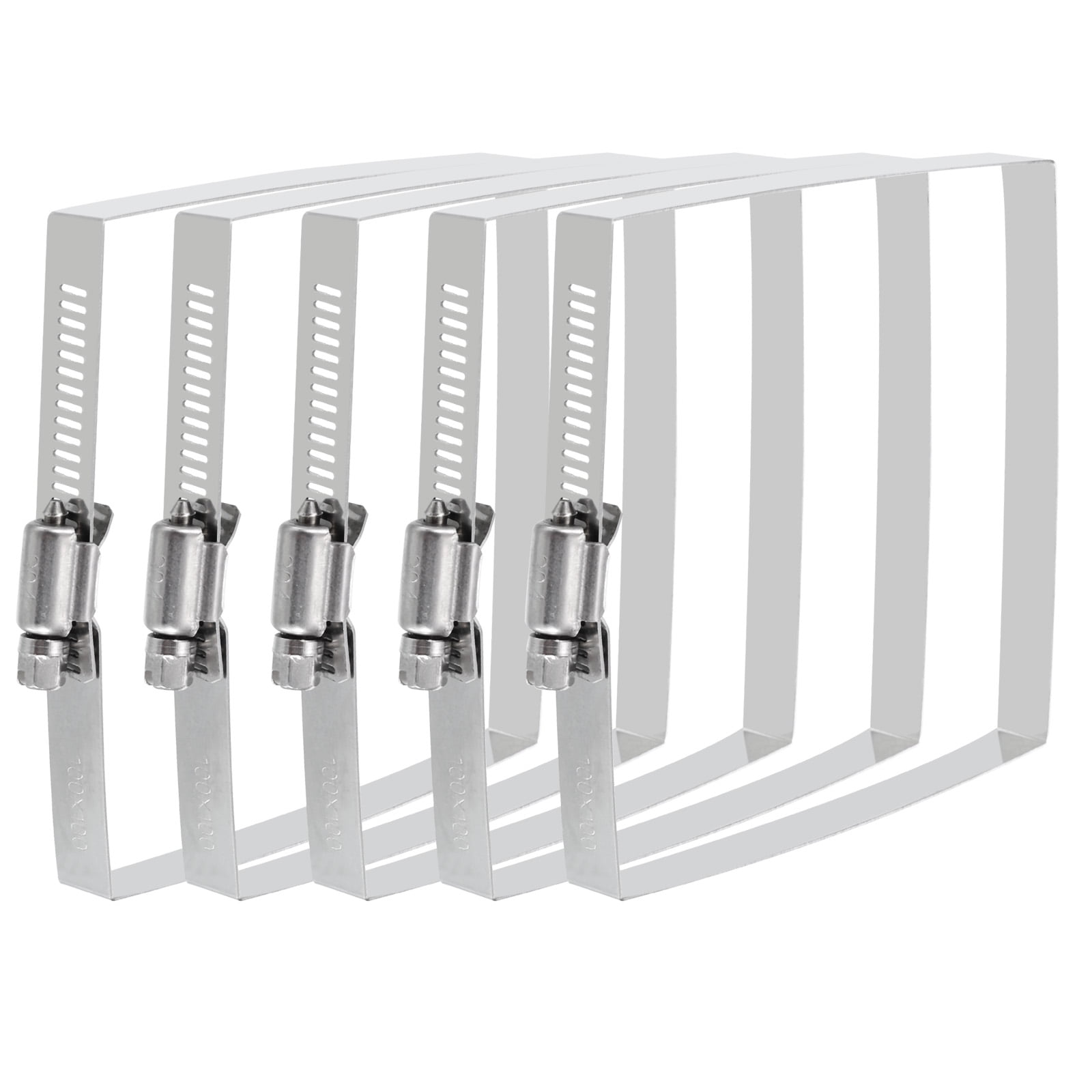 Rectangular Hose Clamps, 4" x 4" 304 Stainless Steel Square Duct Pipe ...
