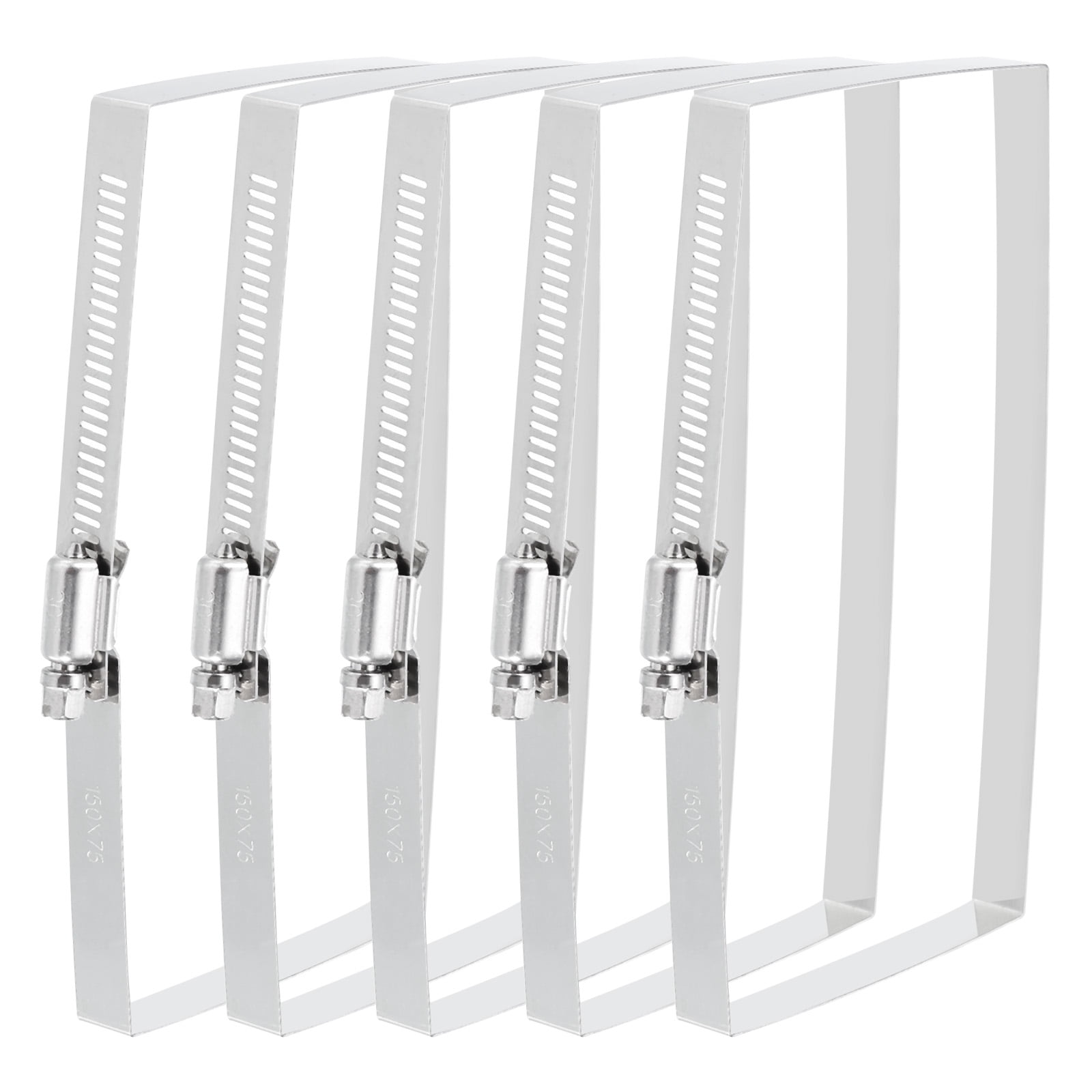 6"x3" Adjustable Metal 304 Stainless Steel Square Duct Pipe Clamp ...