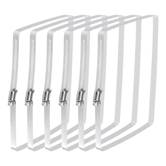 Rectangular Hose Clamps, 8" x 6" 304 Stainless Steel Square Duct Pipe ...