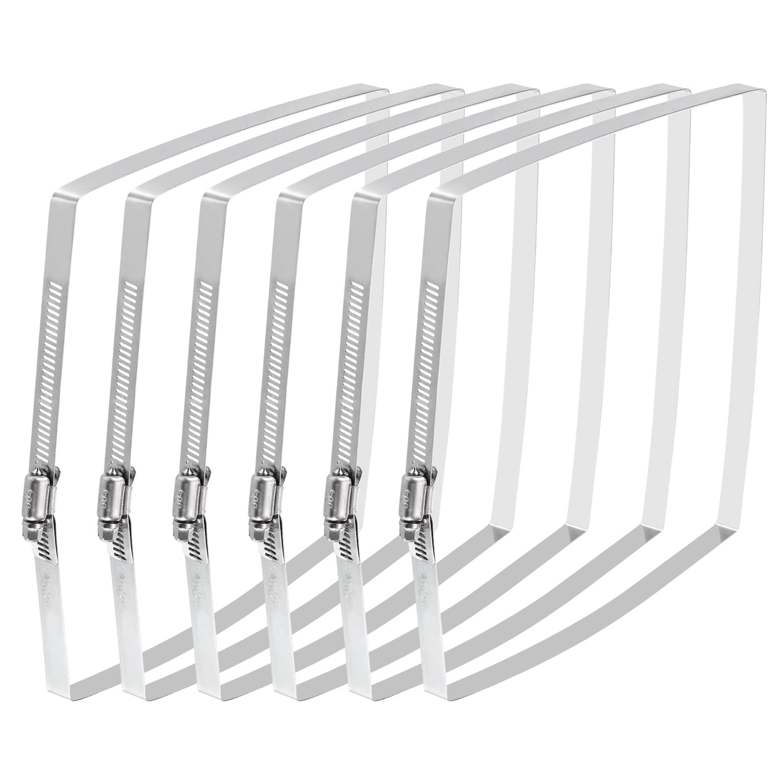 Rectangular Hose Clamps, 8" x 8" 304 Stainless Steel Square Duct Pipe ...