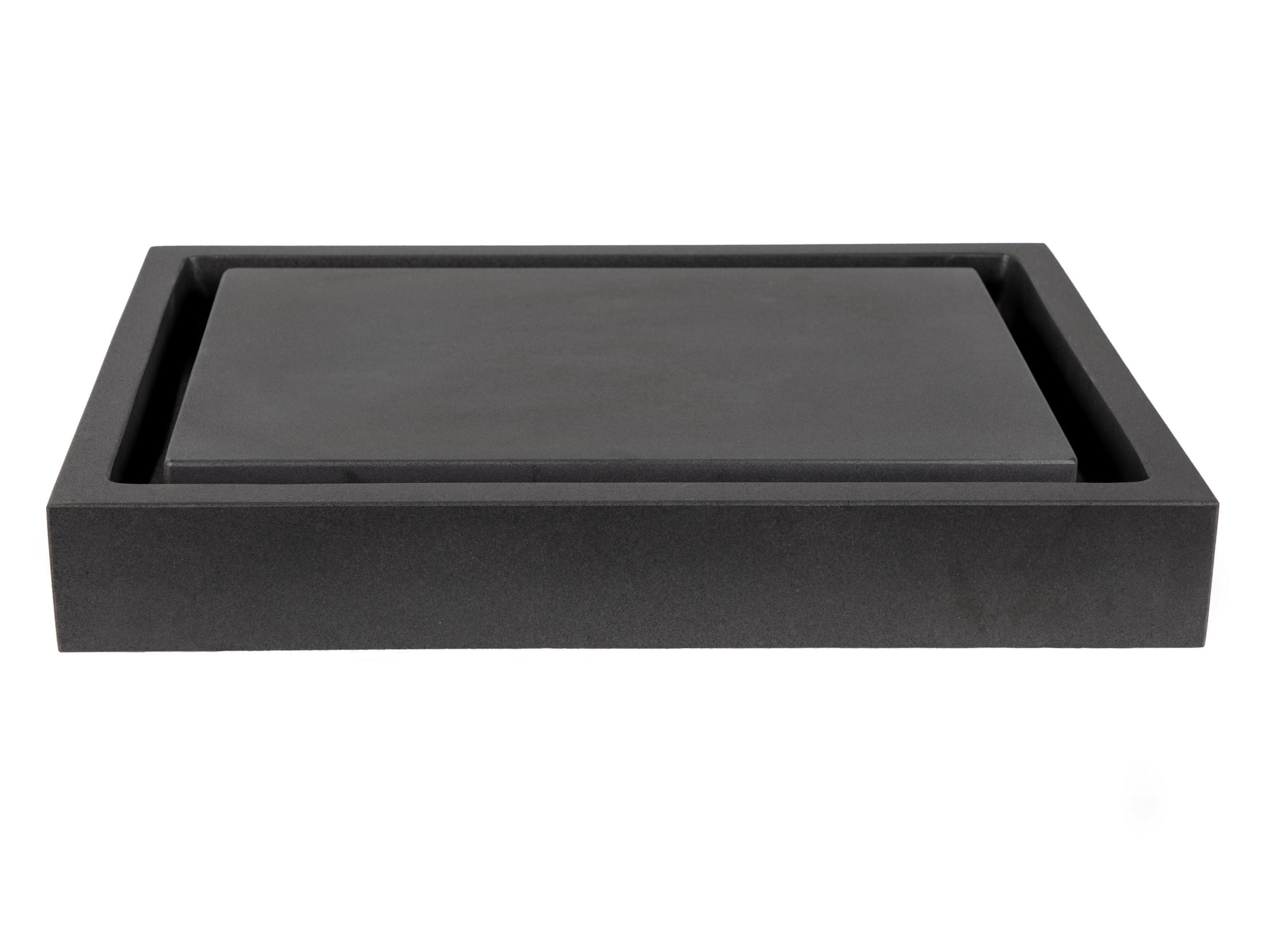 Rectangular Infinity Pool Sink - Honed Lava Stone - Walmart.com