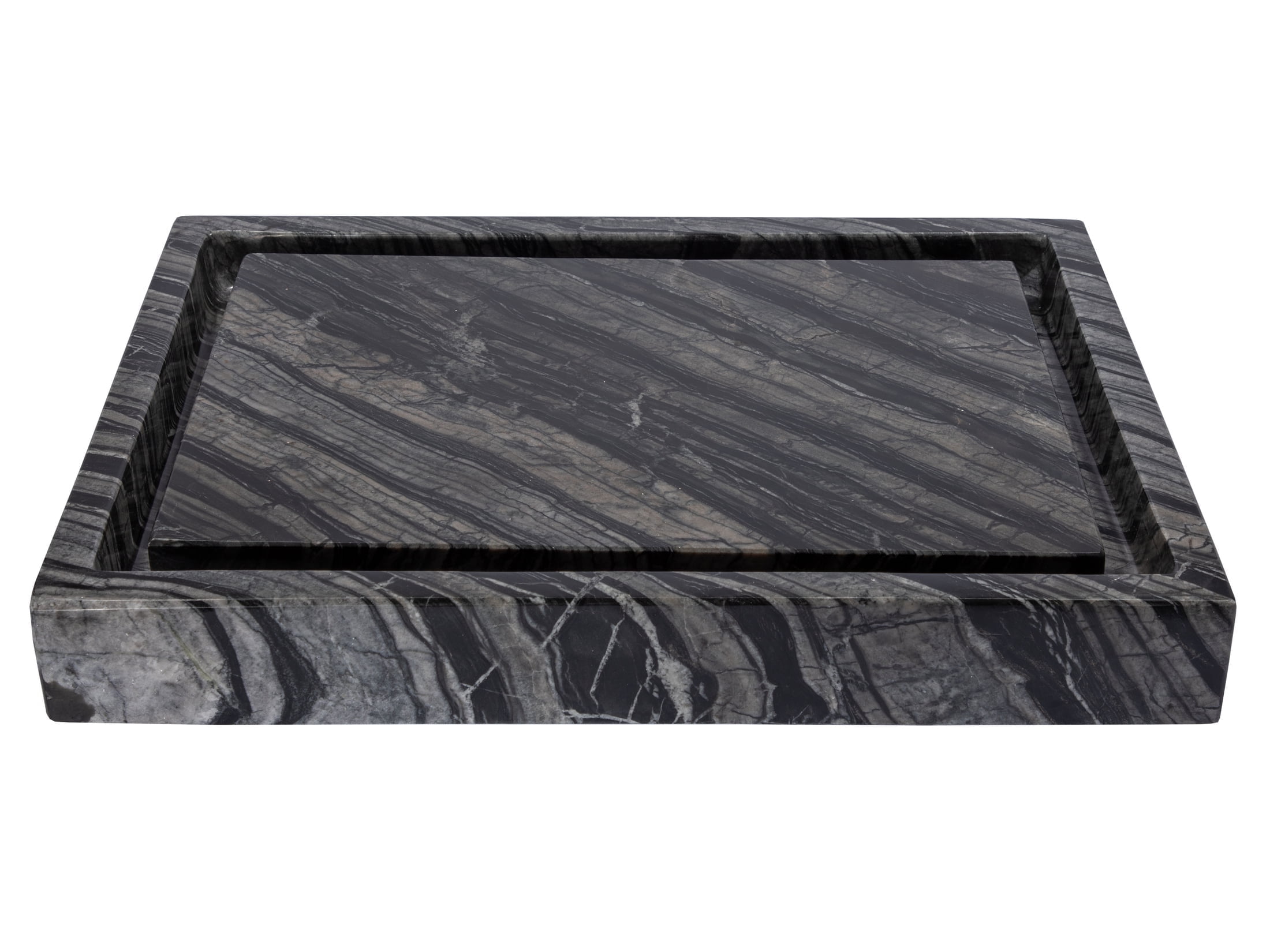 Rectangular Infinity Pool Sink - Wooden Black Marble - Walmart.com