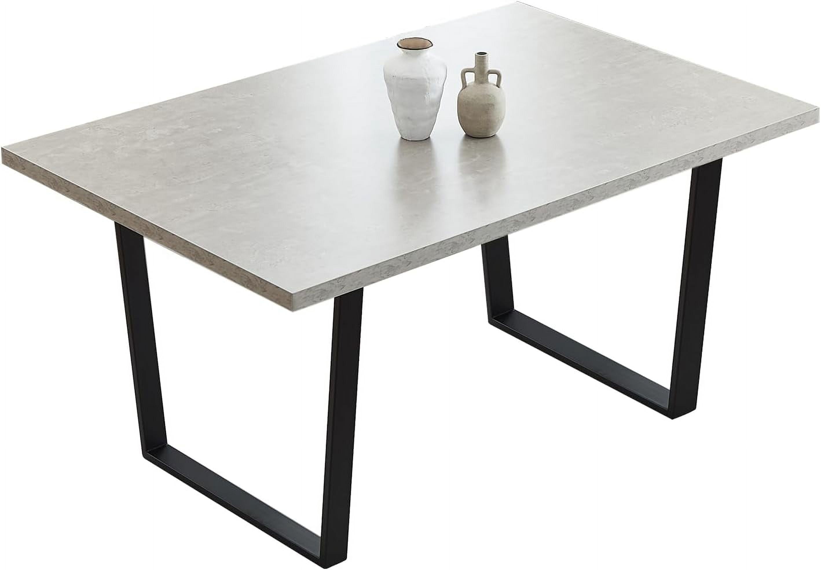 Rectangular Kitchen Dining Table, Space-Saving Rectangular Design ...