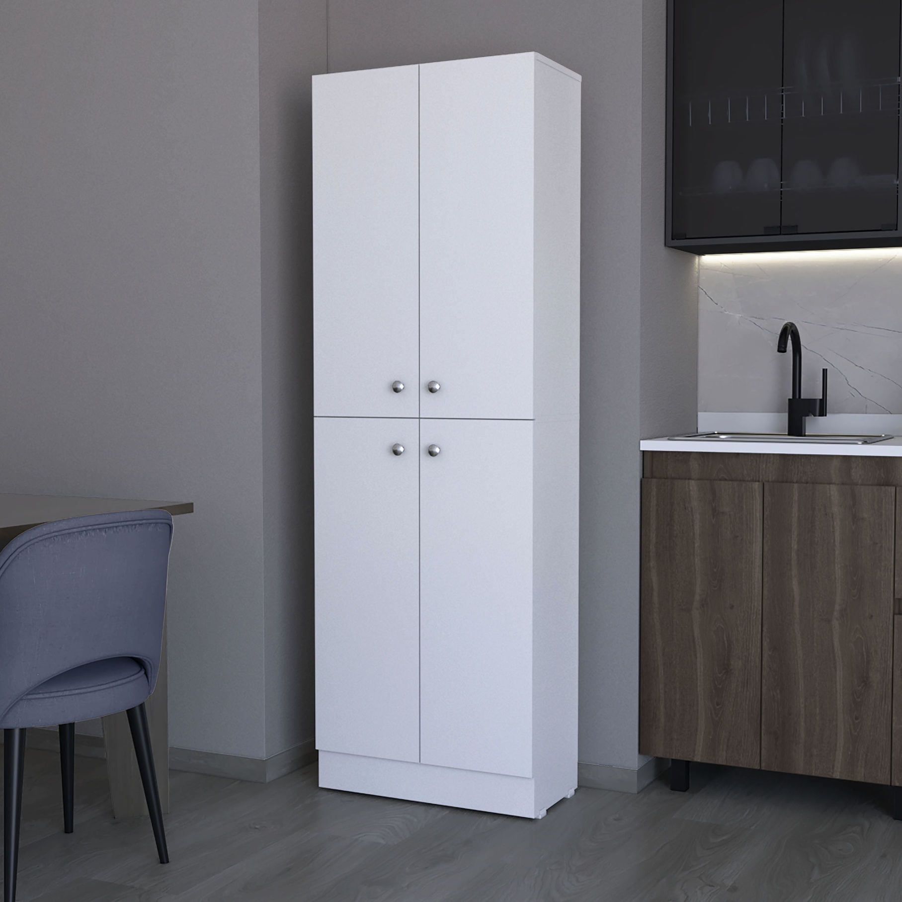 Rectangular Kitchen Pantry | Modern Design with Functional Shelves ...