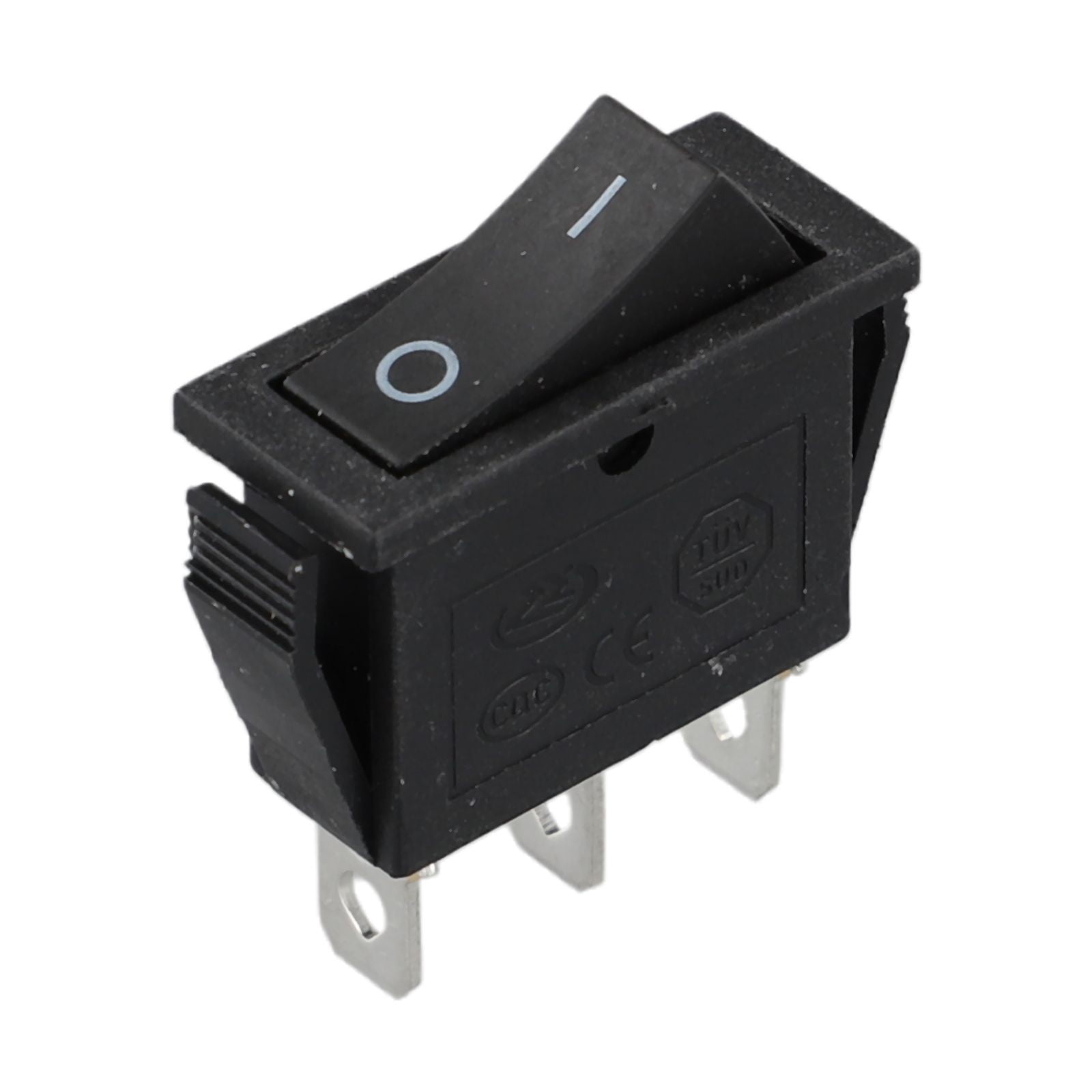 Rectangular Latching Neon Rocker Switch On/Off 3 Pin Red Green Blue ...