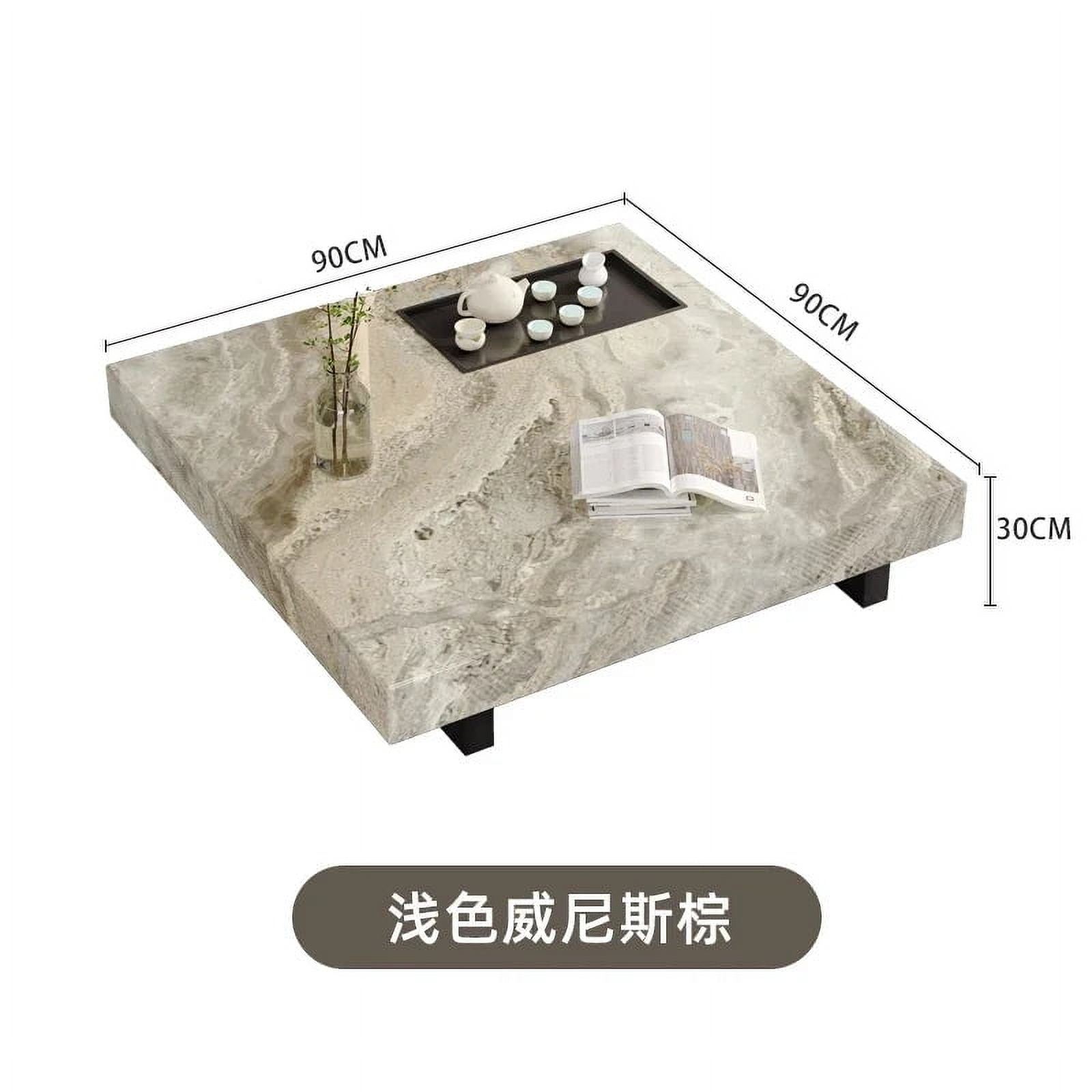 Rectangular Marble Coffee Table Minimalist Italian Style Square Luxury ...