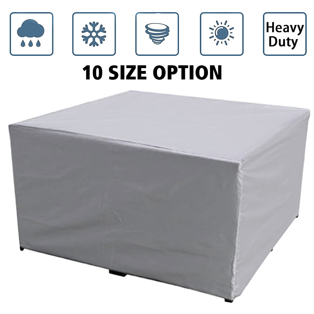 Rectangular Patio Furniture Covers Table Chair Cover Set Heavy Duty ...
