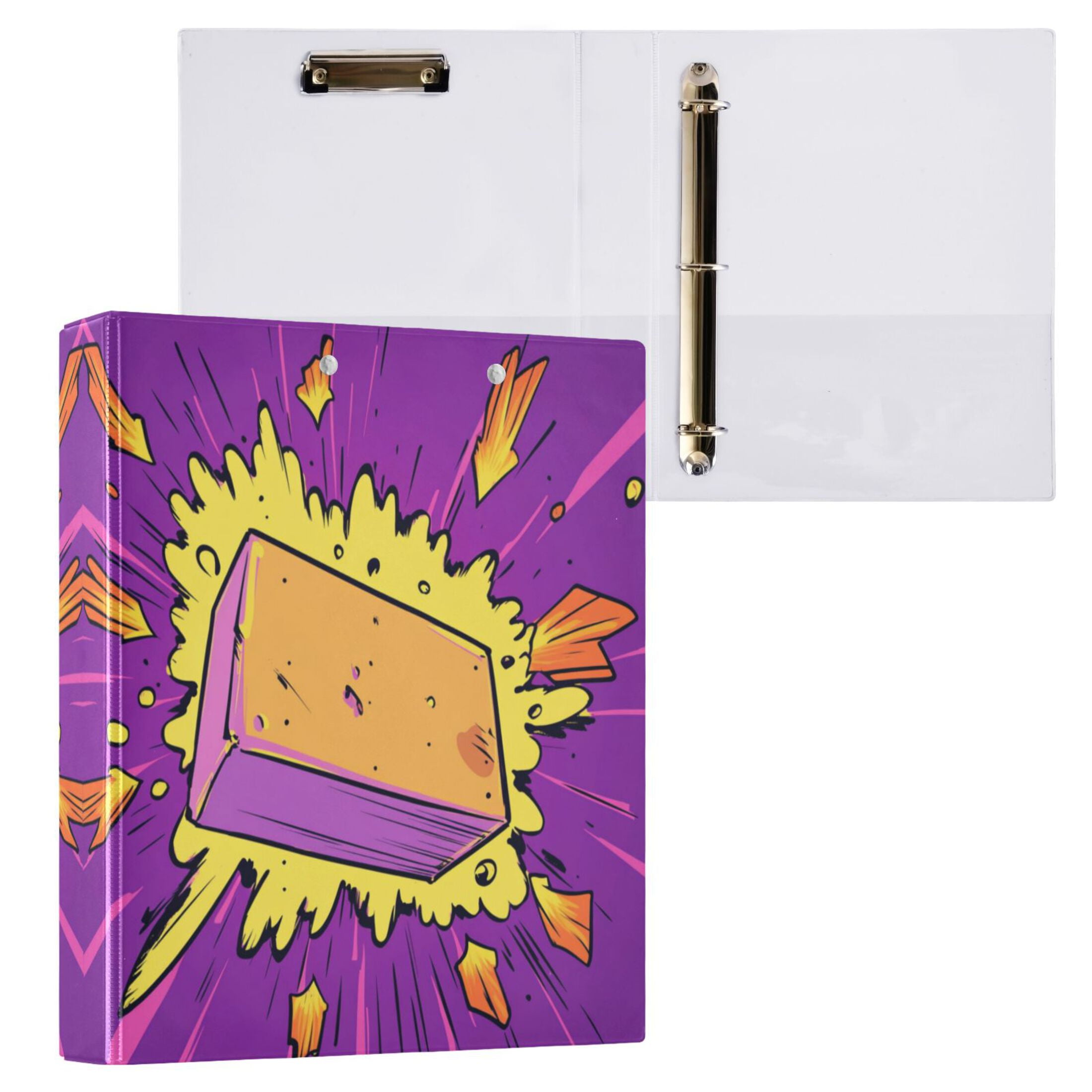 Rectangular Piece Of Cardboard 3 Ring Hardcover Binders 1.5in Round ...