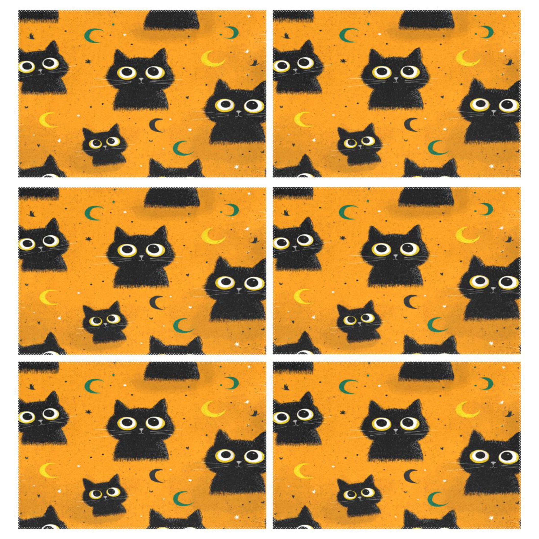 Rectangular Placemats of 6 Washable Table Mat Suitable for Dining ...