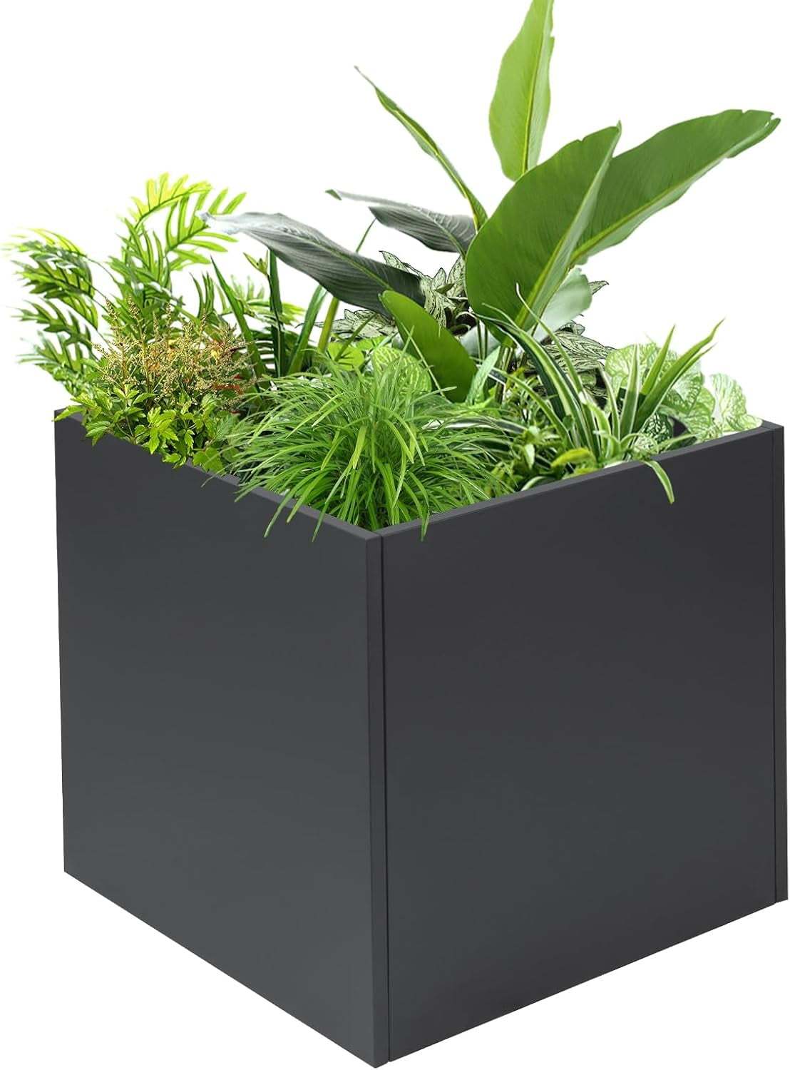 Rectangular Planter Box 20" L×20" W×20" H Outdoor Metal Planter Box ...