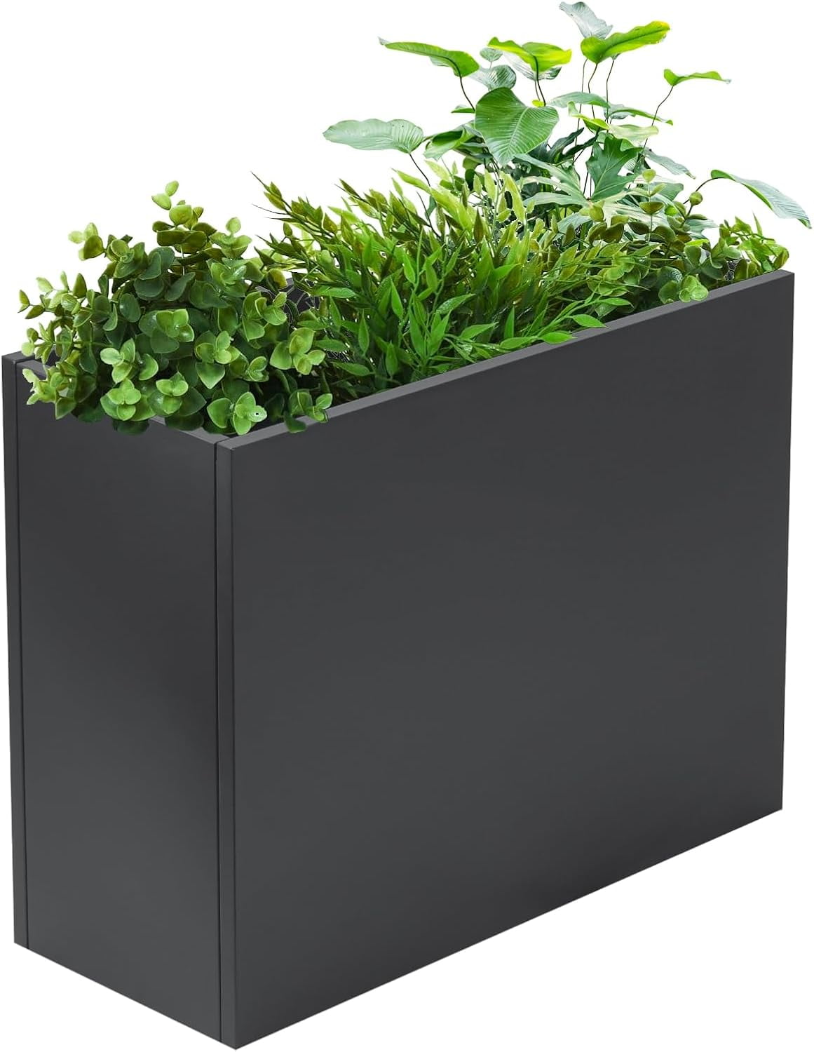 Rectangular Planter Box 30"L×12"W×24"H Outdoor Metal Planter Box with ...