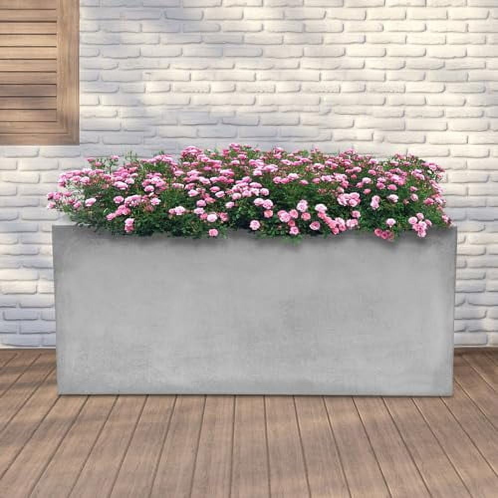 Rectangular Planter, Long Rectangular Concrete Planter Large Plant Pots ...