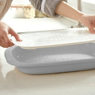 Kitchen Spaces Colander Food Storage Containers For Fridge, Gray ...