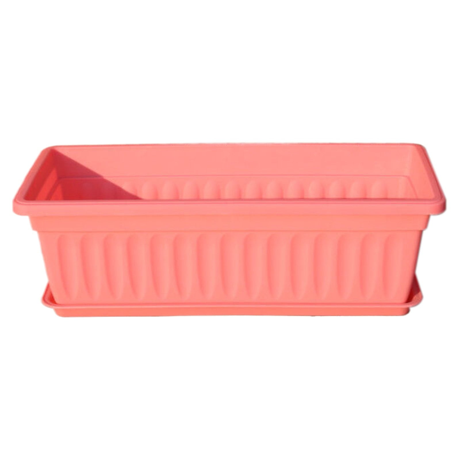 Rectangular Plastic Flowerpot Pink A-Resin Rectangular Window Trough ...