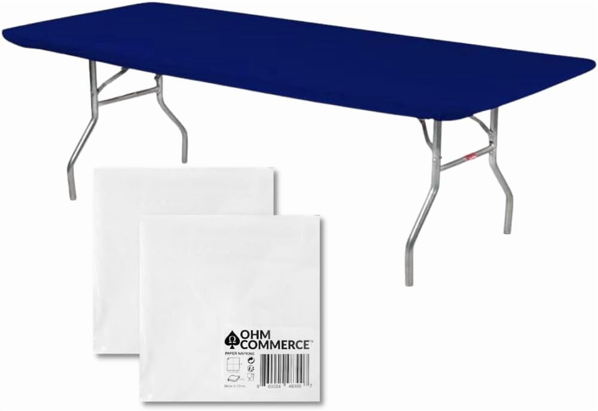 Rectangular Plastic Table Covers - 20 Pack with 280 Ohm Commerce Paper ...