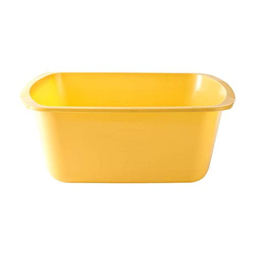 Rectangular Plastic Wash Basin 7 Quart with Graduations, Gold (10 Pack ...