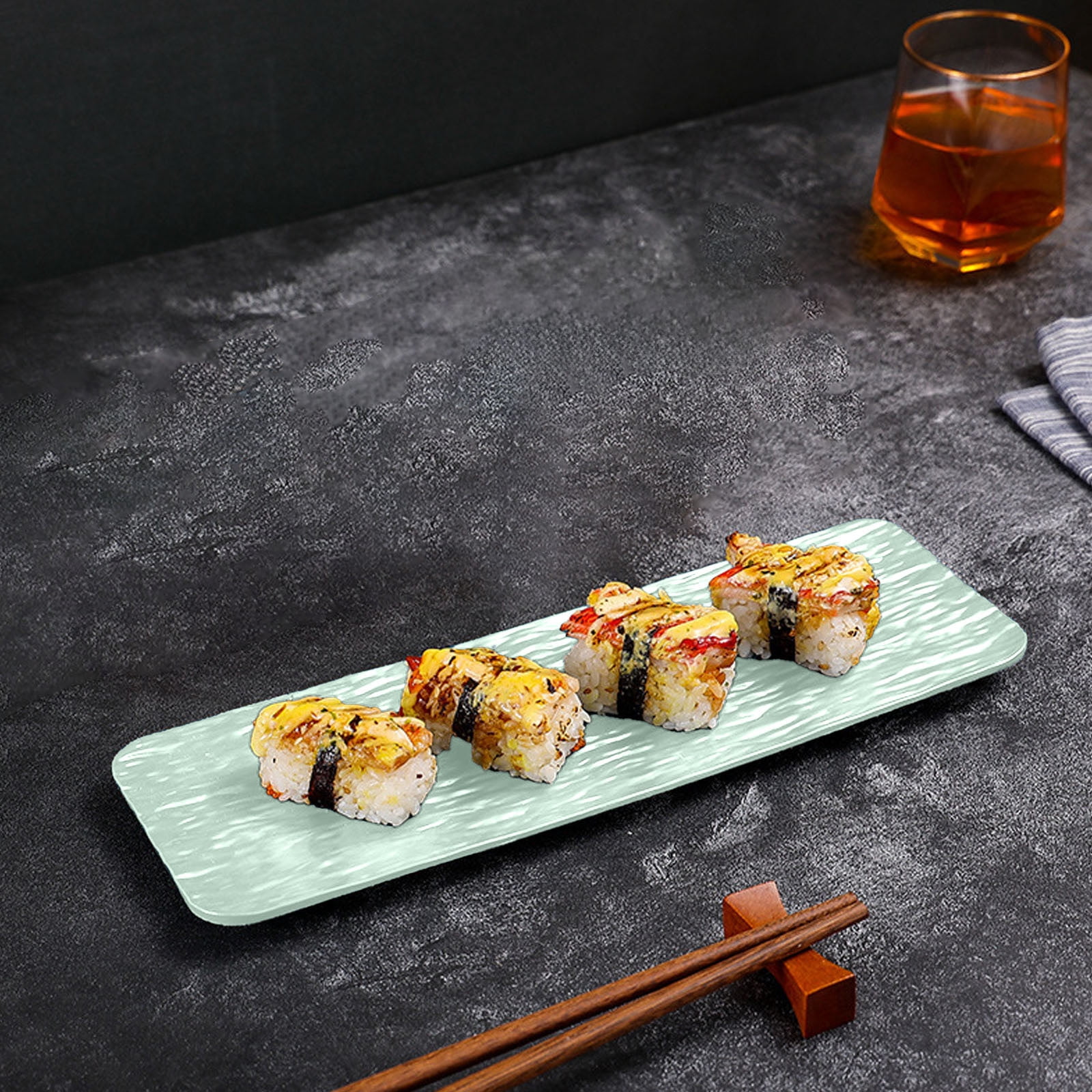 Rectangular Plates 12Inch Large Serving Trays, Long Serving Trays for ...