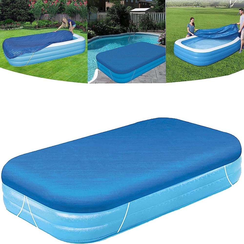 Rectangular Pool Cover,120 in x 72 in Rectangle Inflatable Swimming ...