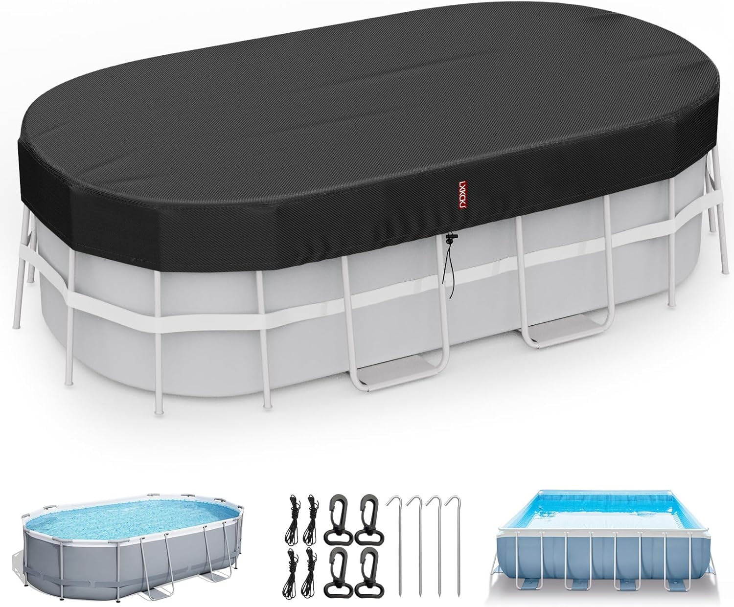 Rectangular Pool Cover for Above Ground Pools, Solar Oval Pool Covers ...