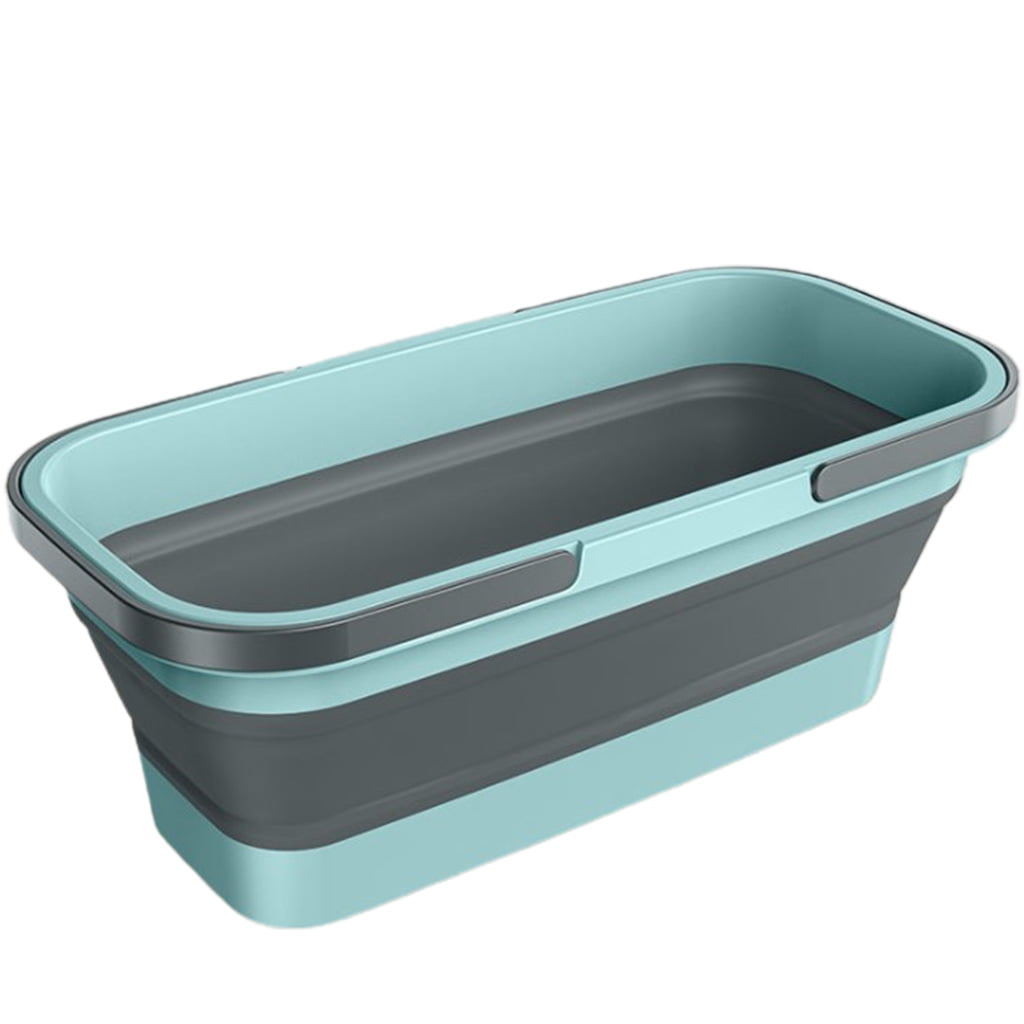 Rectangular Portable Foldable Bucket Practical with Double Carry Handle ...