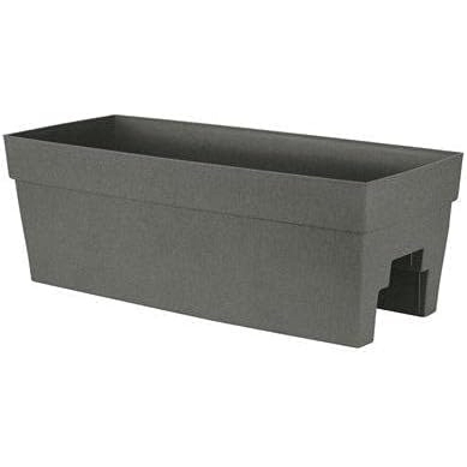 Rectangular Rail 27" Planter, Slate Color Planter is 9.5 inches high ...